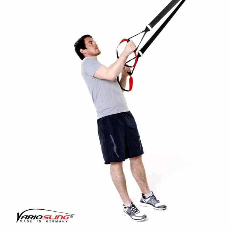 Sling-Trainer Rückentraining - Low-Row, versetzte Griffe, Körperrotation